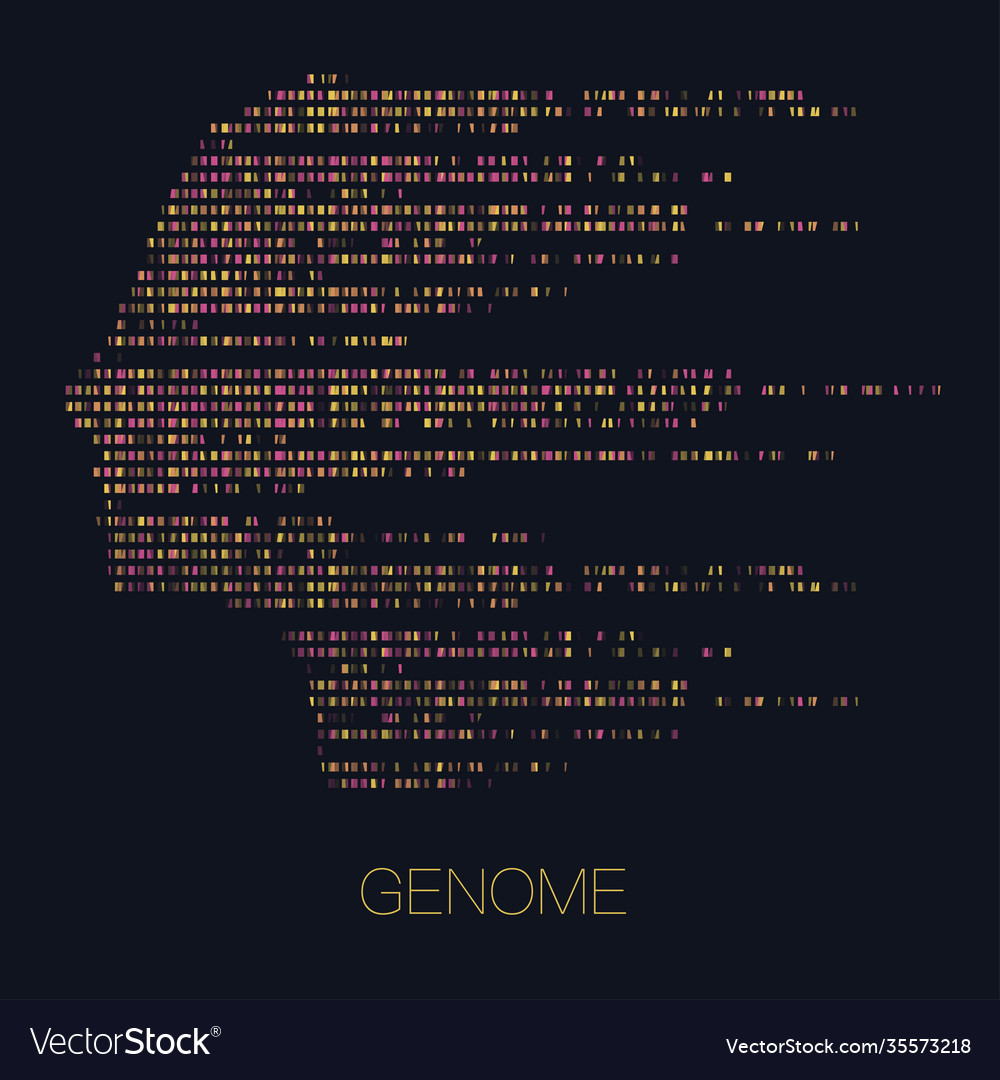 Big genomic data visualization Royalty Free Vector Image
