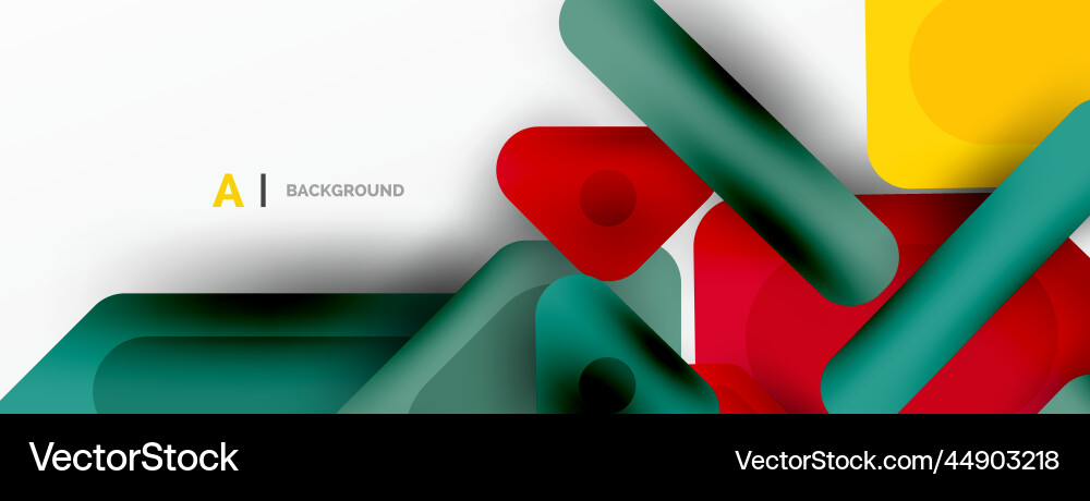 Colorful geometric shapes lines squares Royalty Free Vector