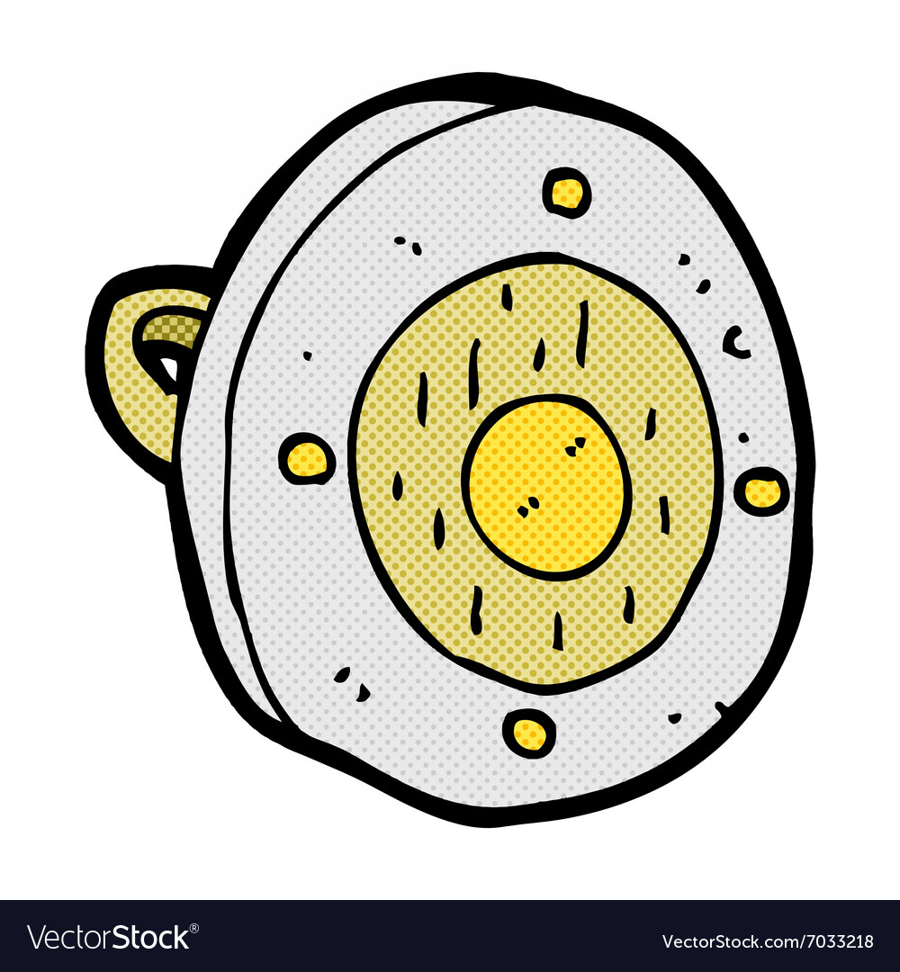 Comic cartoon shield Royalty Free Vector Image