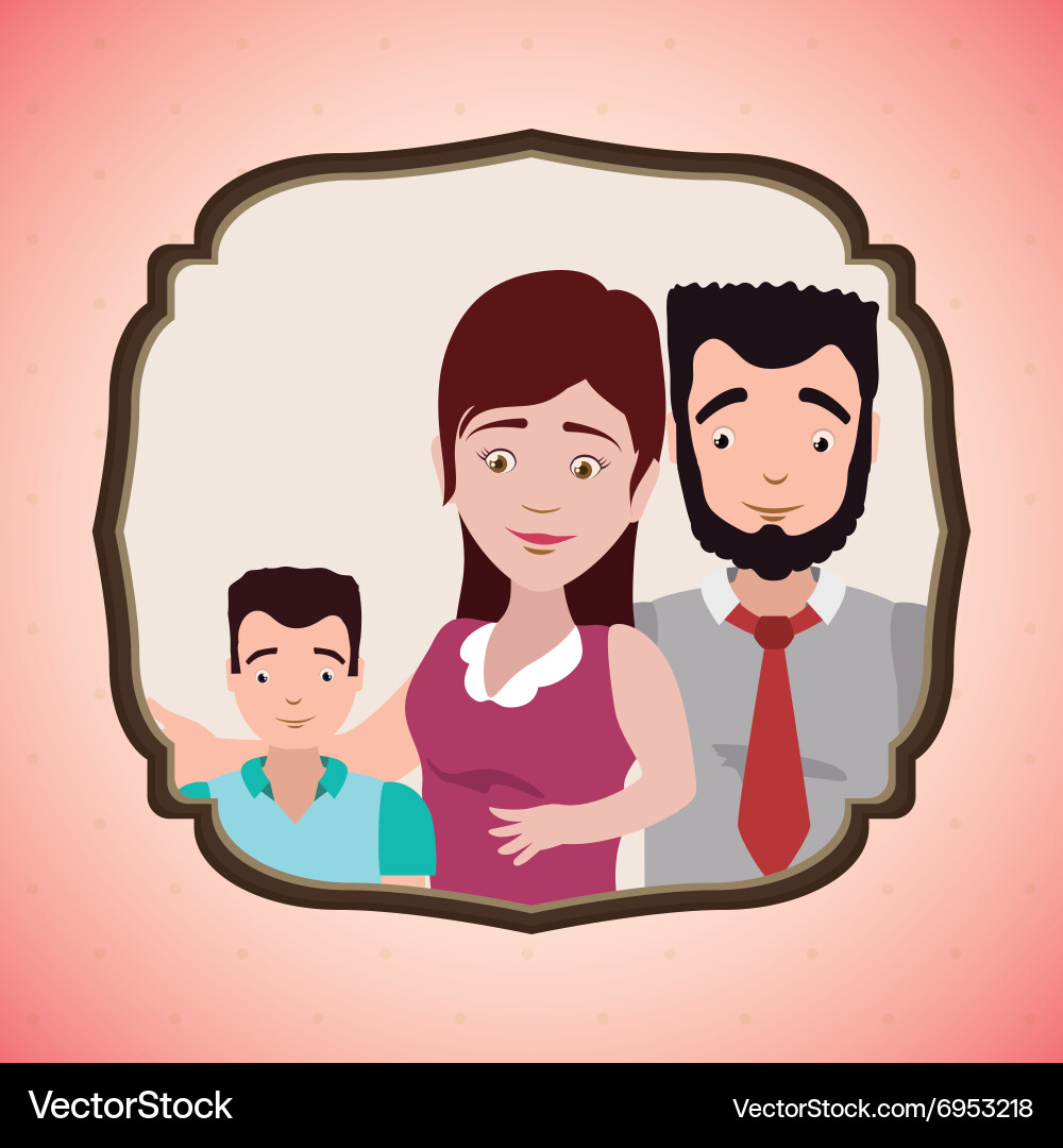 Family and roles design Royalty Free Vector Image