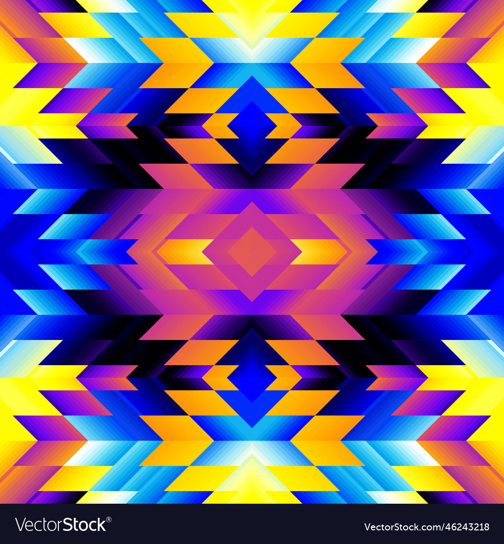 Geometric abstract triangles pattern seamless Vector Image