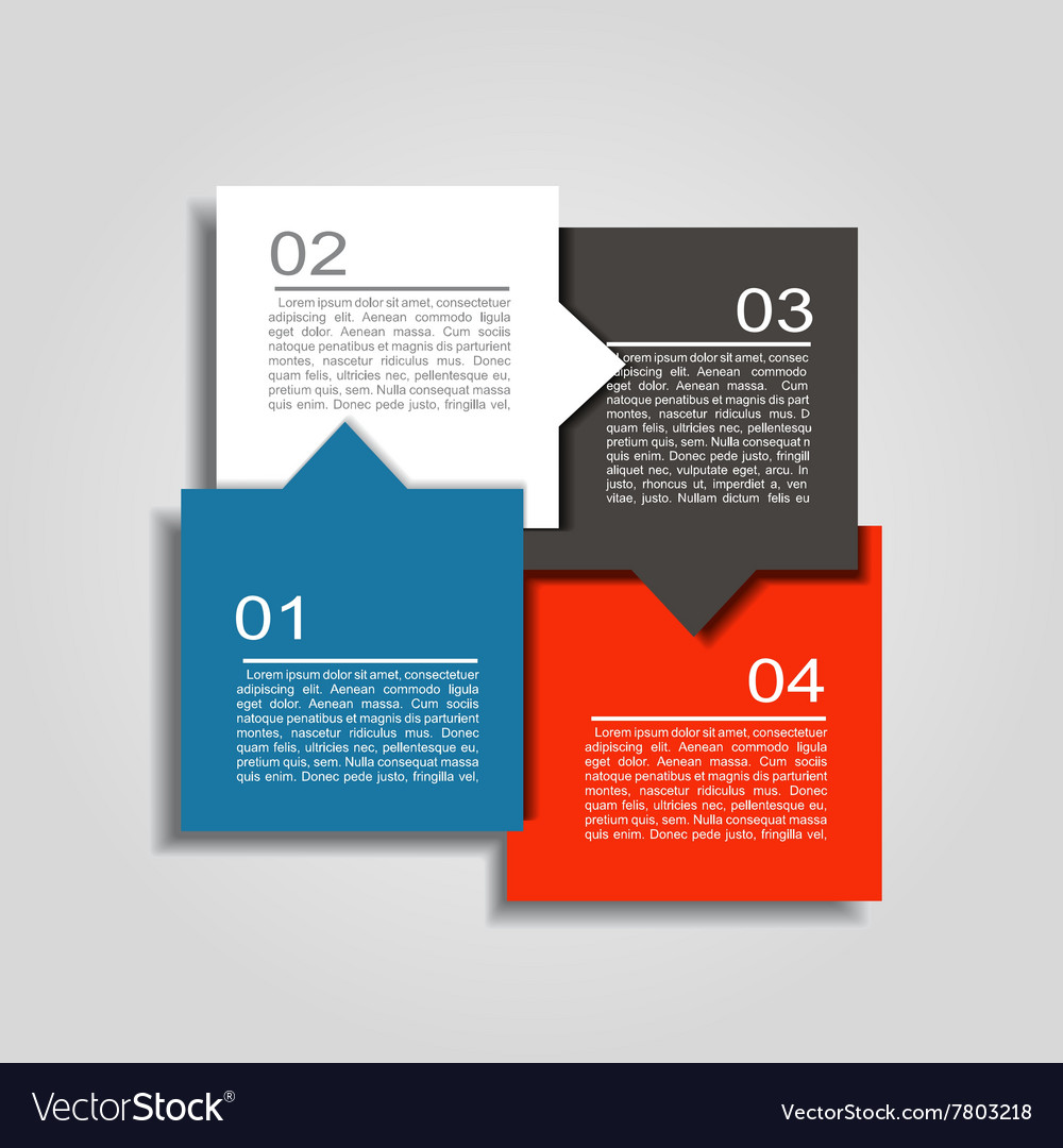 Infographic report template Royalty Free Vector Image