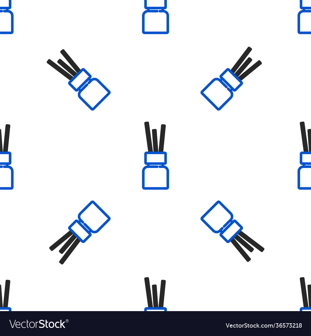 Line aroma diffuser icon isolated seamless pattern