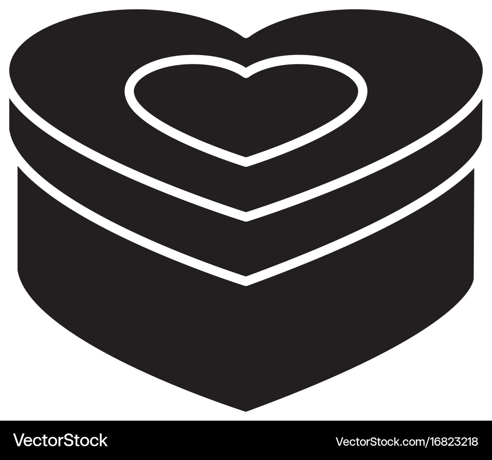 Love heart romantic passion symbol Royalty Free Vector Image