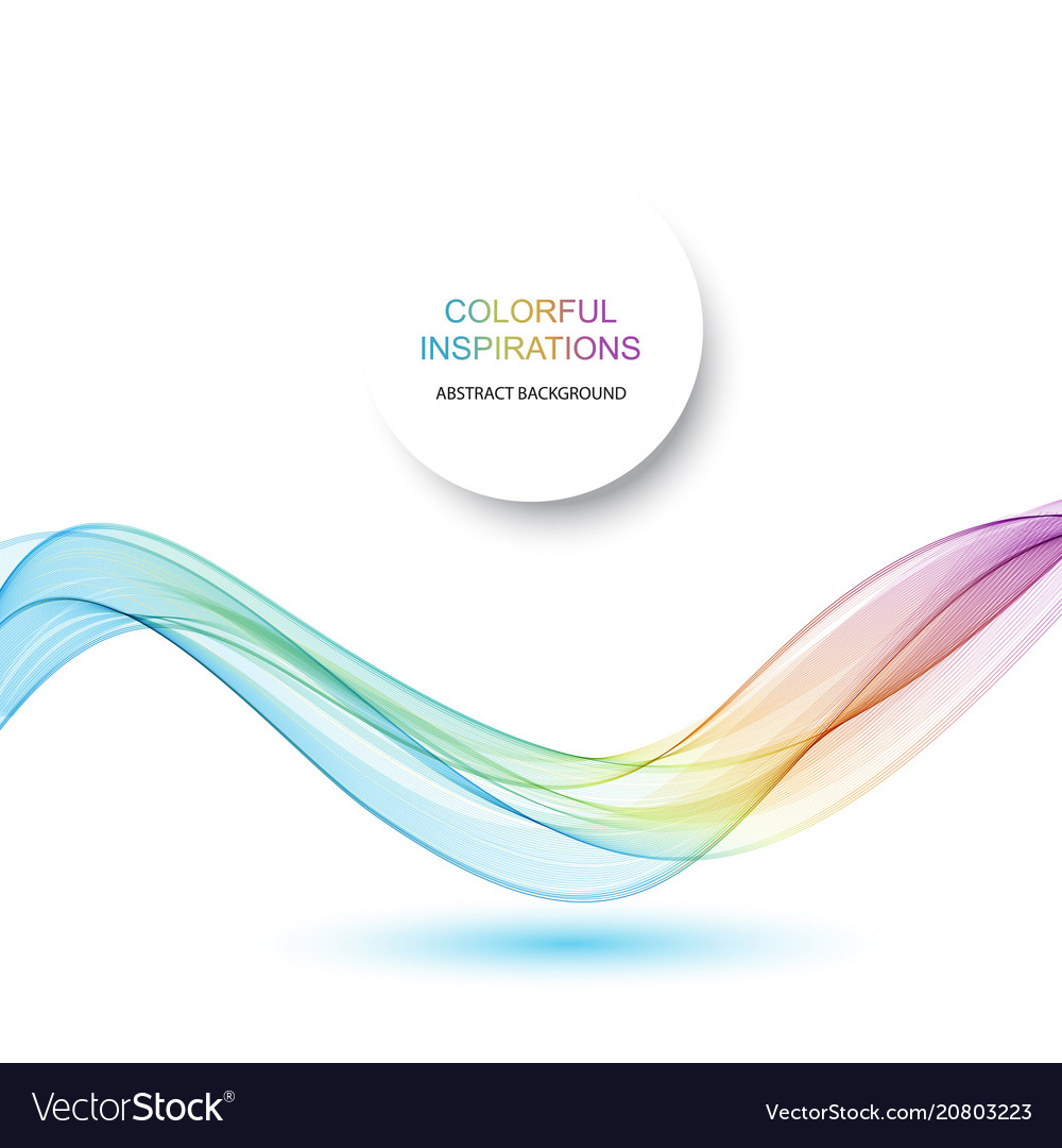 Abstract wave background rainbow waved Royalty Free Vector
