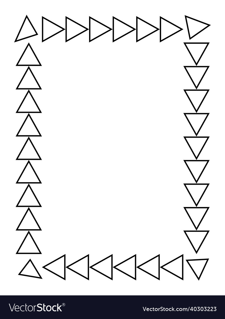 Black rectangular frame a4 format eps10 Royalty Free Vector