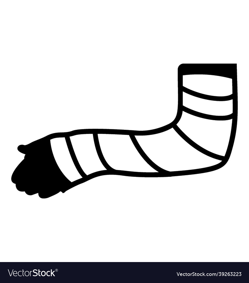 Hand plaster Royalty Free Vector Image - VectorStock