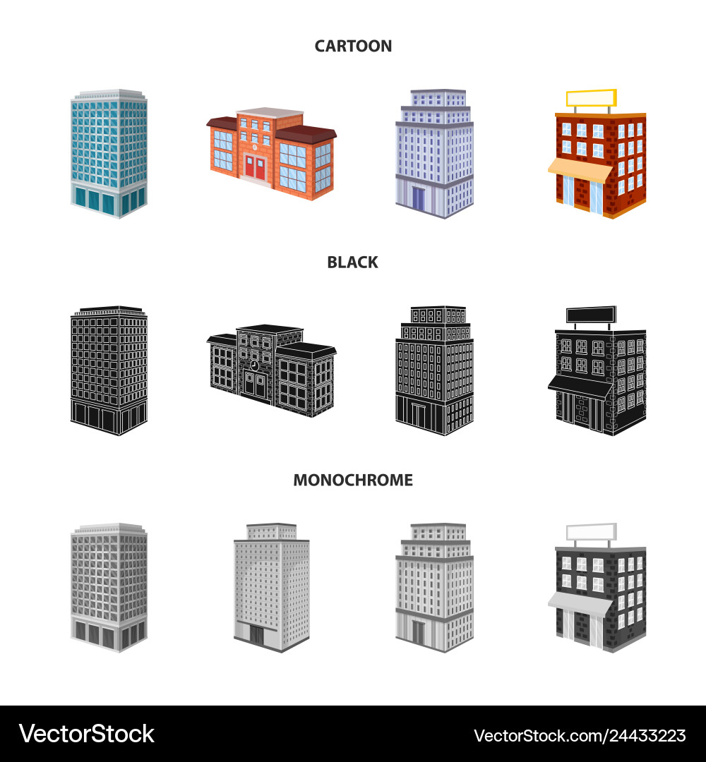 Isolated object of construction and building sign Vector Image