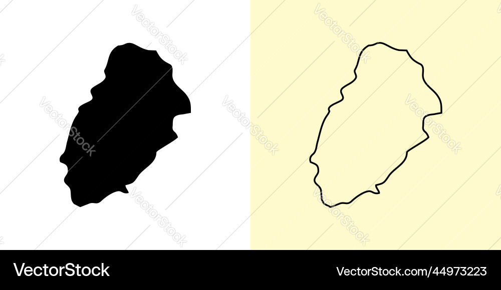 Kirikkale map turkey asia filled and outline map Vector Image