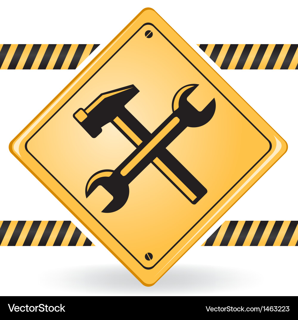 Under construction Royalty Free Vector Image - VectorStock