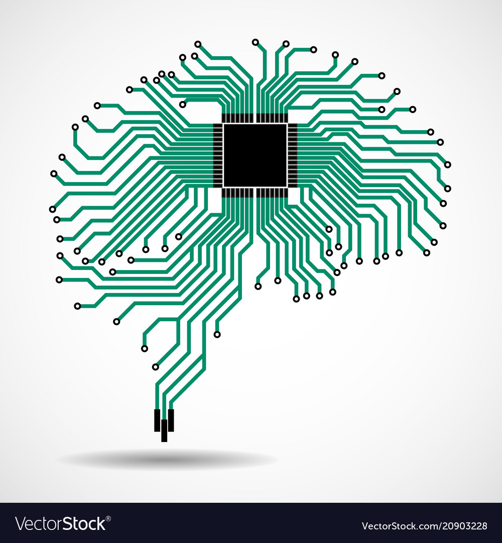Abstract technological brain cpu Royalty Free Vector Image Abstract technological brain cpu Royalty Free Vector Image