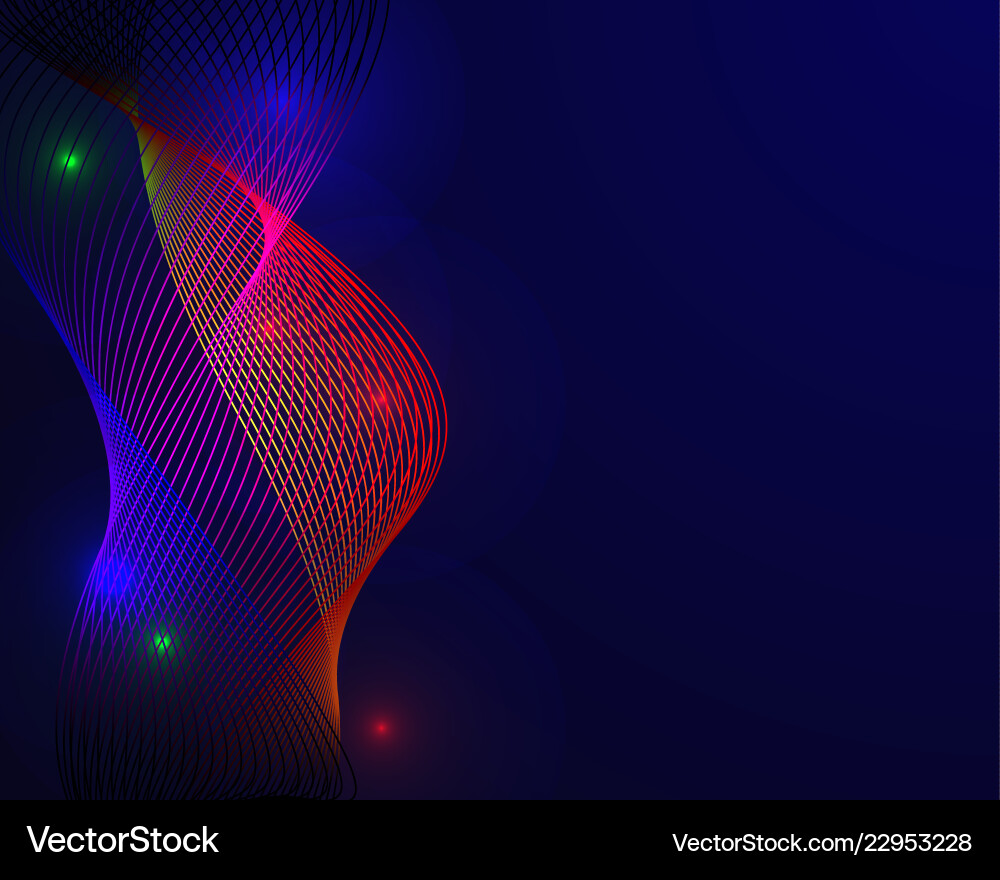 Colorful spectrum in blue background abstract Vector Image