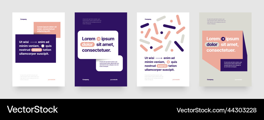 Layout template for events or business related Vector Image