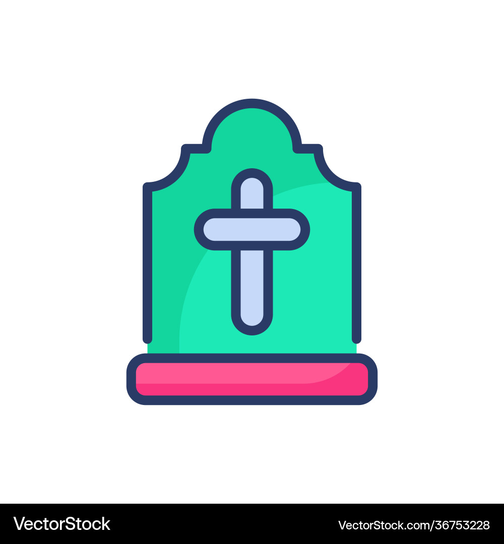 Rip icon in logotype Royalty Free Vector Image