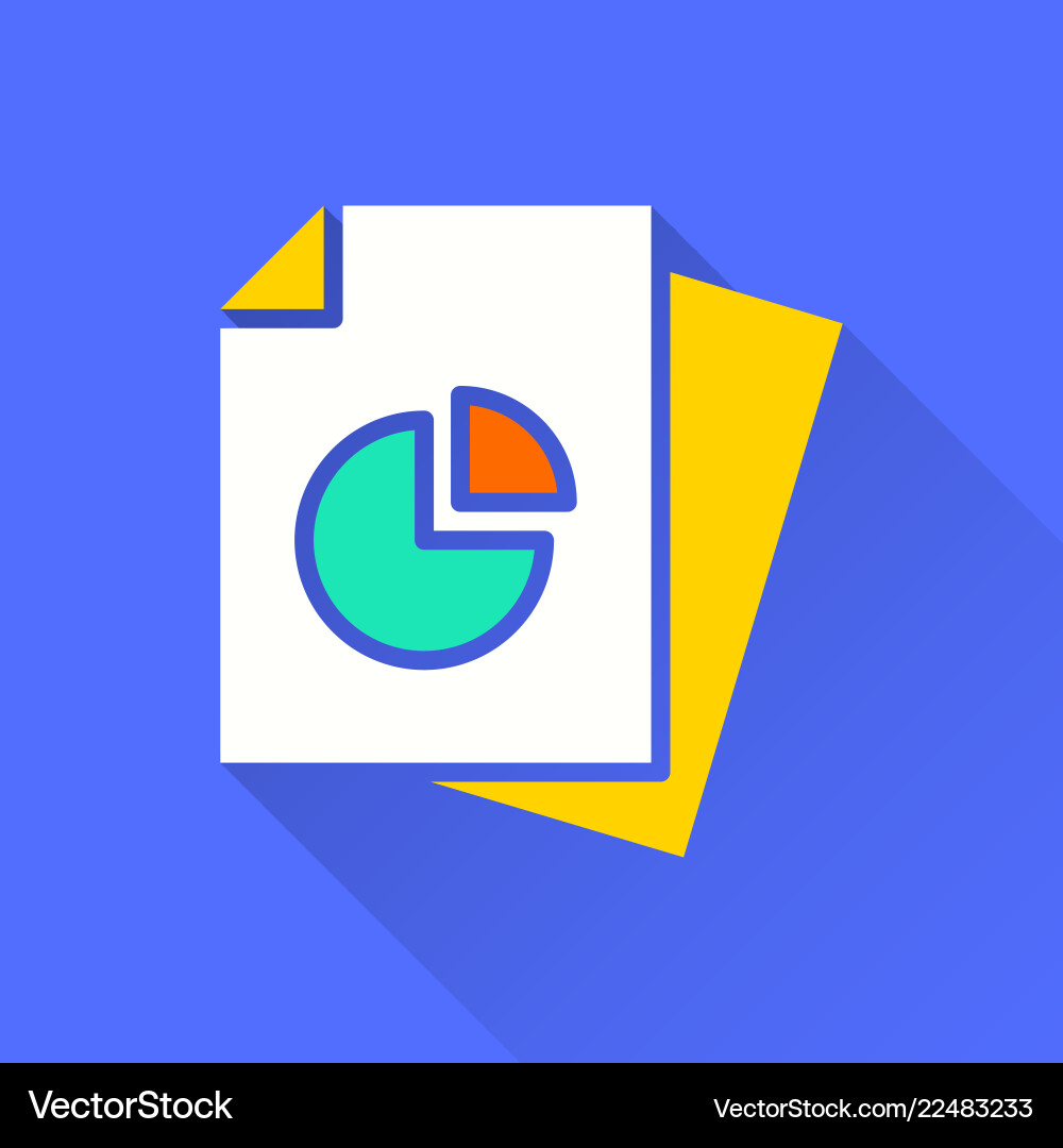 Business report - icon for graphic and web Vector Image