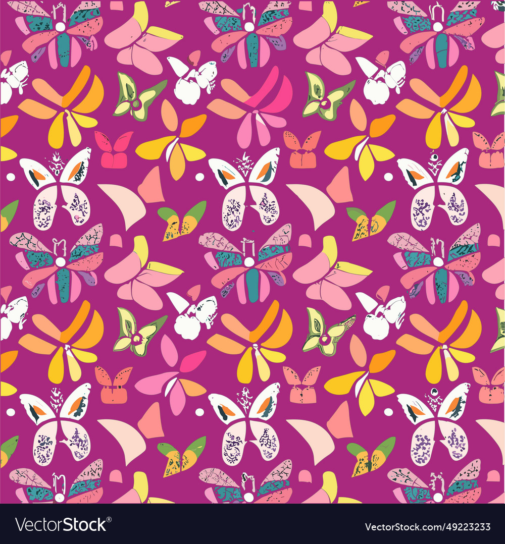 Butterfly pattern Royalty Free Vector Image - VectorStock