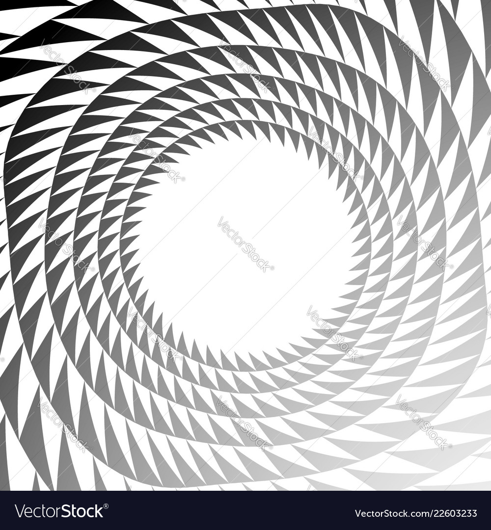 Circle with triangle pattern - textured circular Vector Image