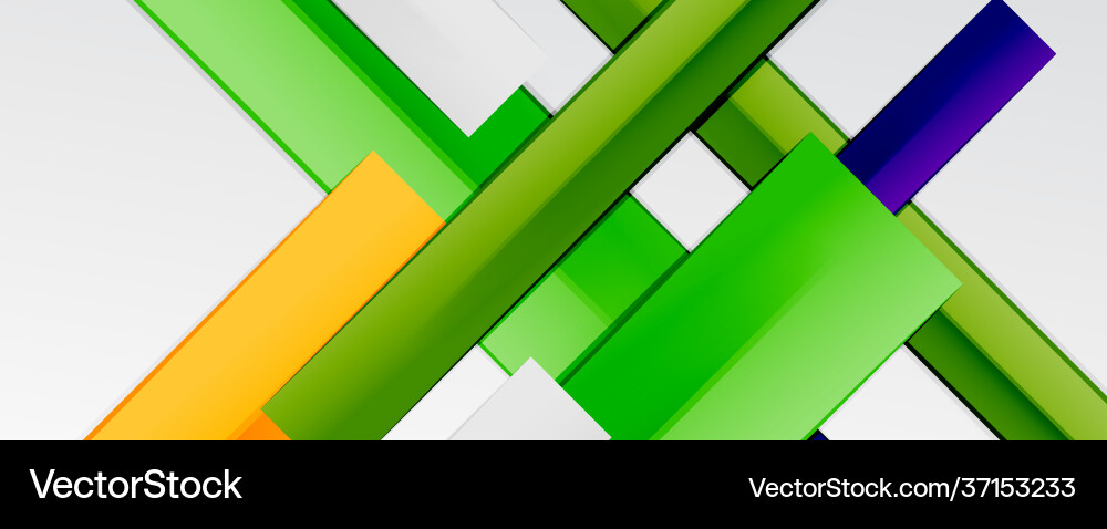 Color abstract lines trendy geometric background Vector Image