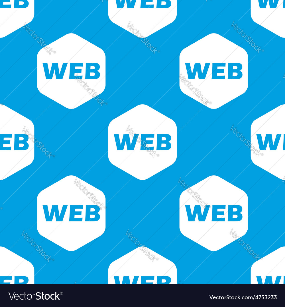 Web hexagon pattern Royalty Free Vector Image - VectorStock