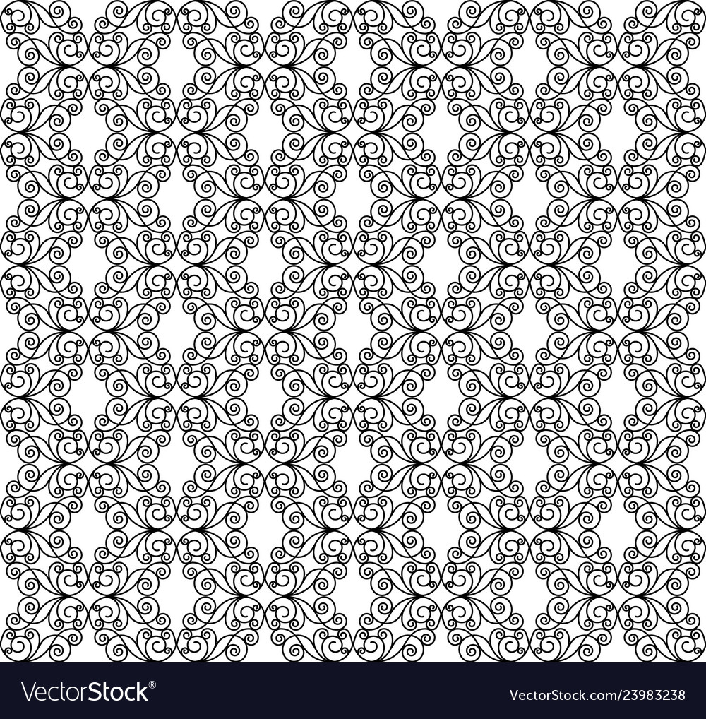 Black openwork pattern Royalty Free Vector Image