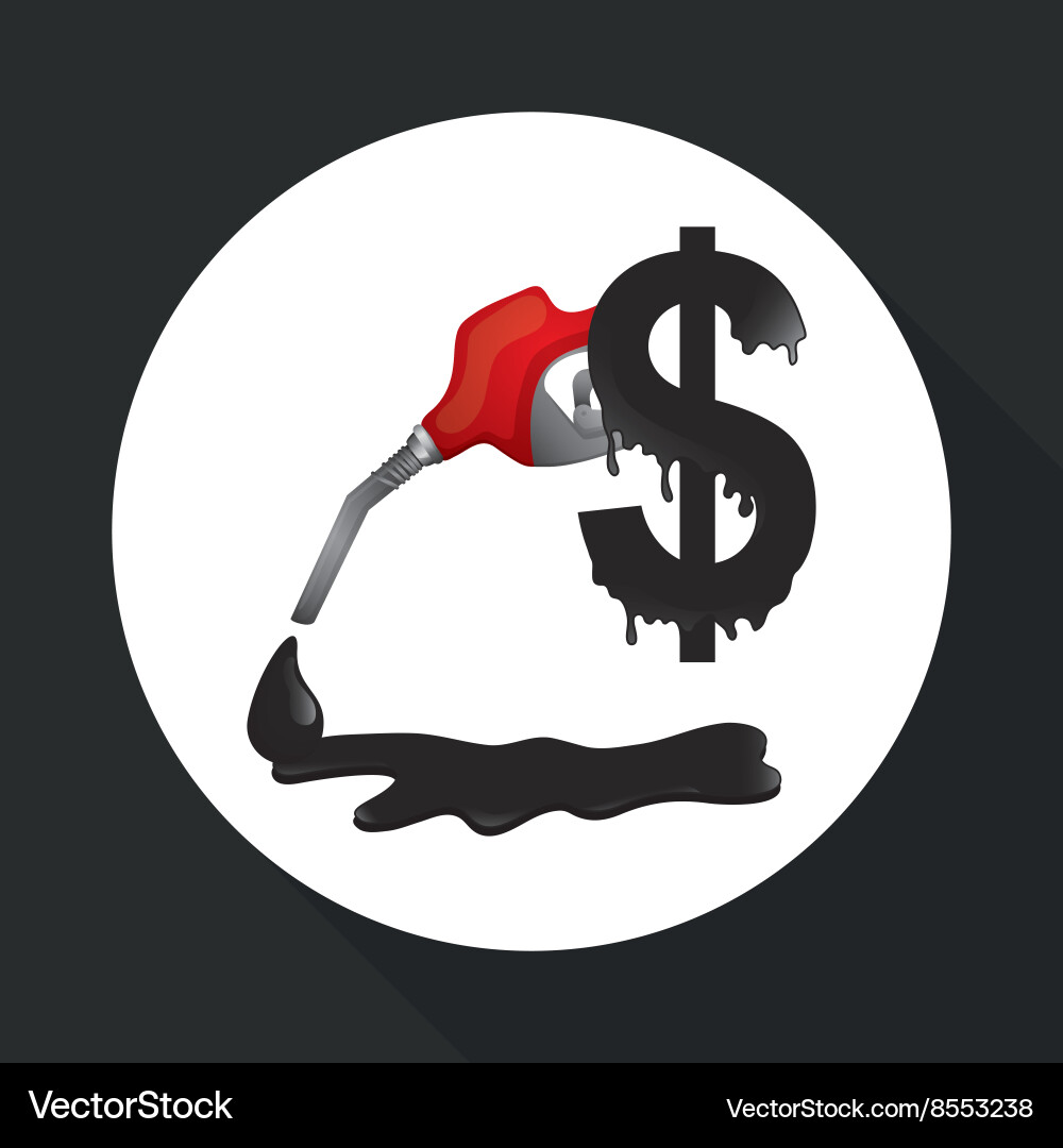Flat About Oil Price Petroleum Royalty Free Vector Image