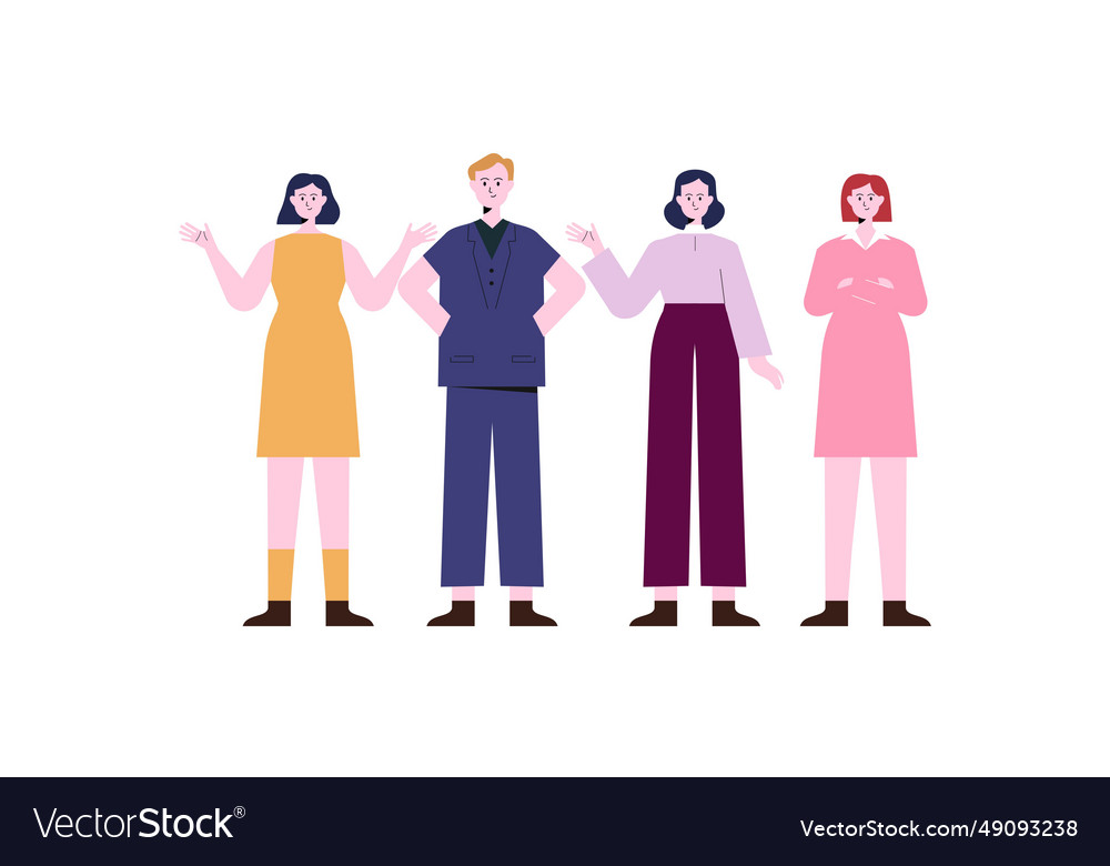 Group of business people Royalty Free Vector Image