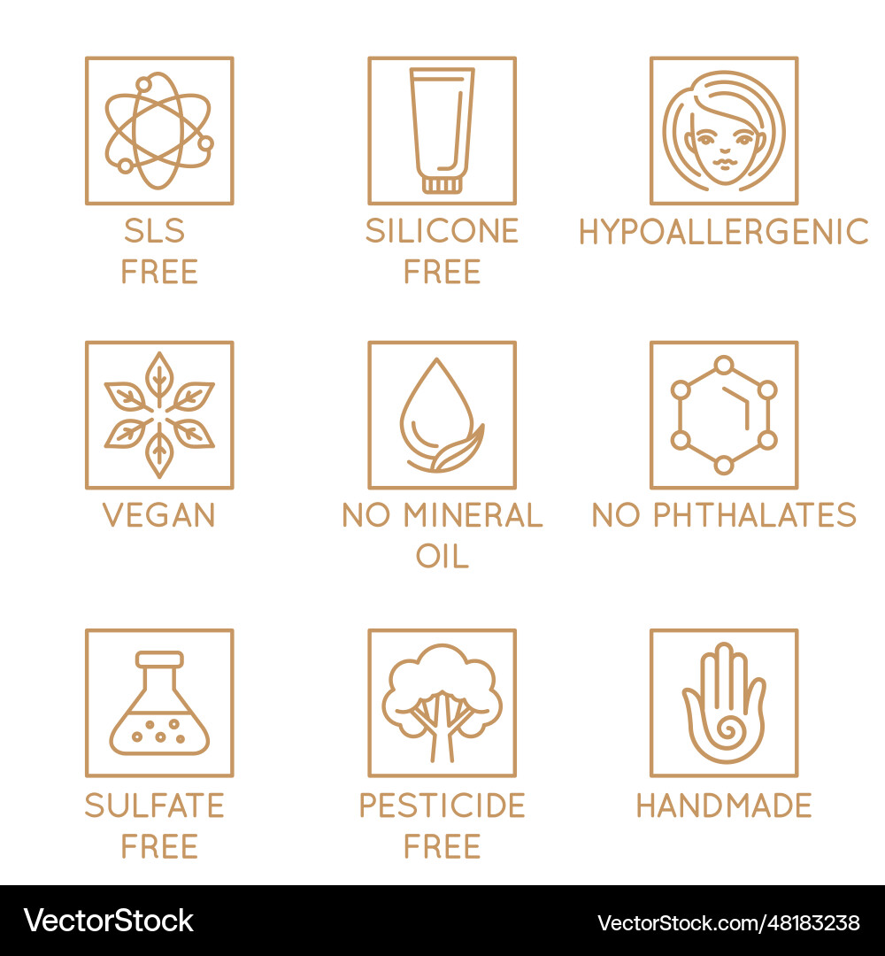 Set of design elements logo design template icons Vector Image