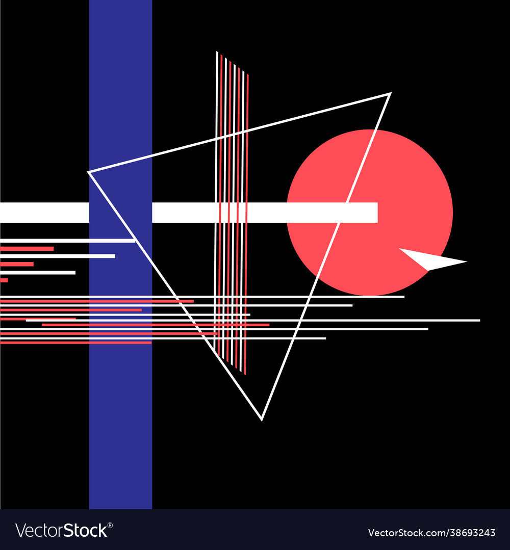 Abstract multi-colored background geometric Vector Image