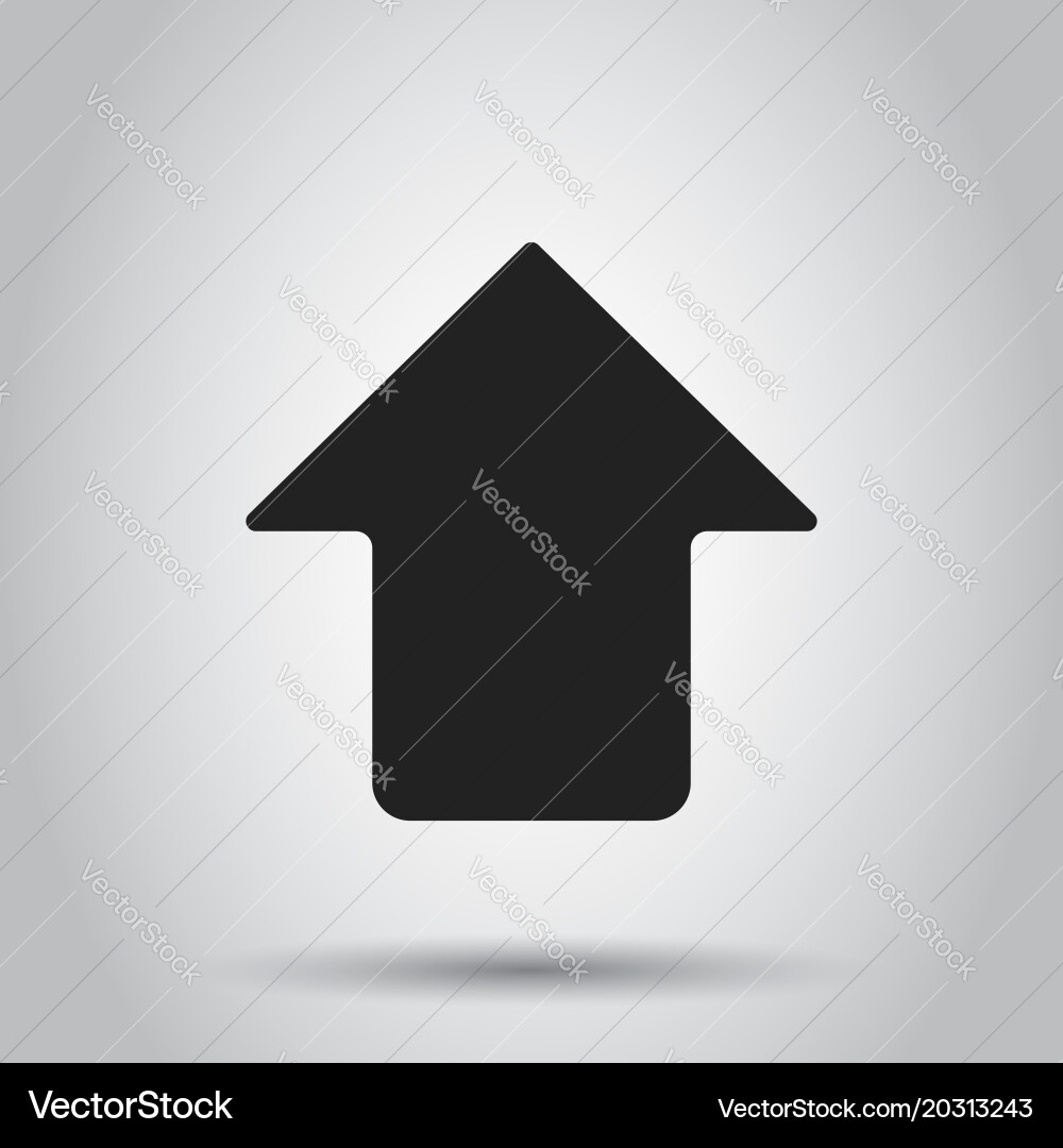 Arrow up icon forward sign business Royalty Free Vector