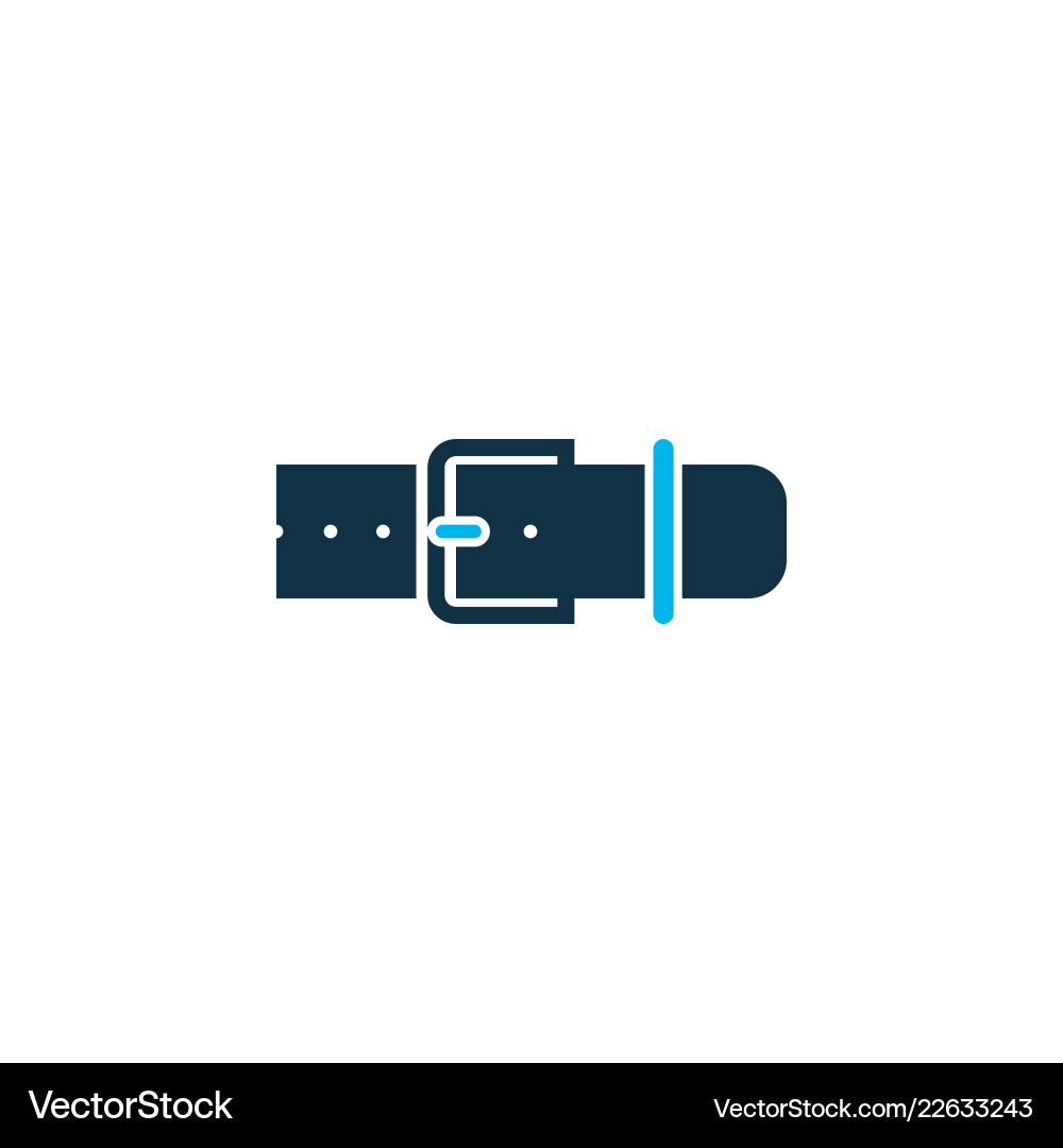 Belt icon colored symbol premium quality isolated Vector Image