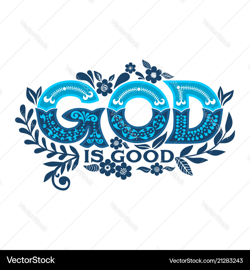 Bible lettering christian Royalty Free Vector Image