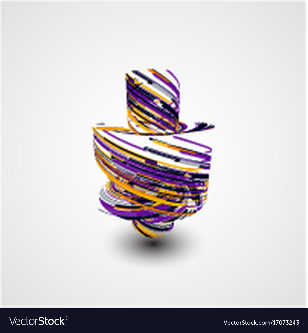 Futuristic abstract shape Royalty Free Vector Image