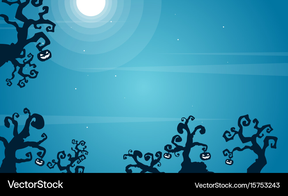 Halloween scary background style collection Vector Image