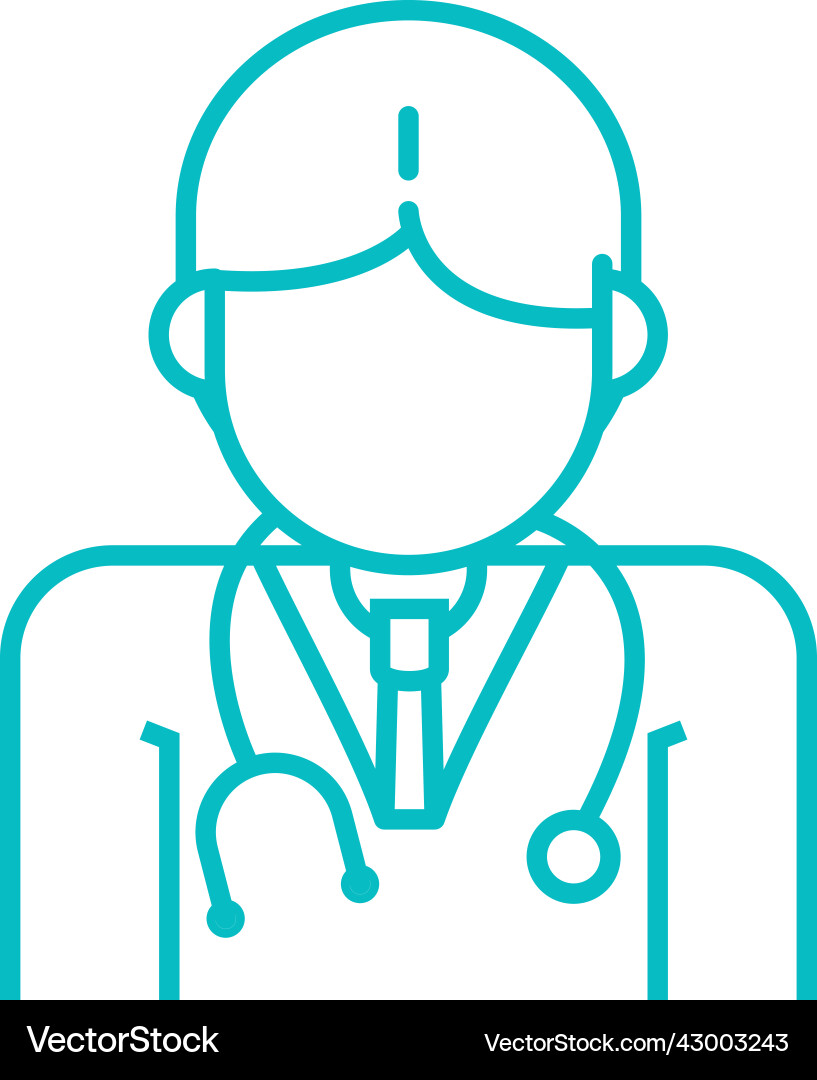 Male doctor profession Royalty Free Vector Image