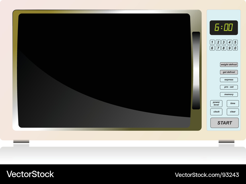 Microwave oven Royalty Free Vector Image - VectorStock
