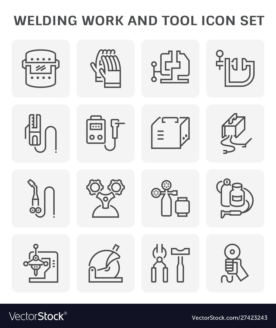 Welding work icon Royalty Free Vector Image - VectorStock