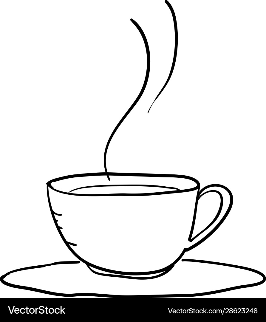 Handwritten lettering coffee with phrase quote Vector Image