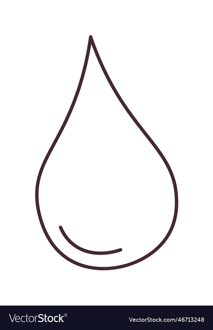 Lined drop icon Royalty Free Vector Image - VectorStock