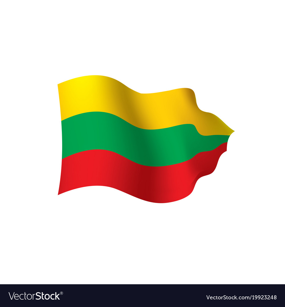Lithuania flag Royalty Free Vector Image - VectorStock