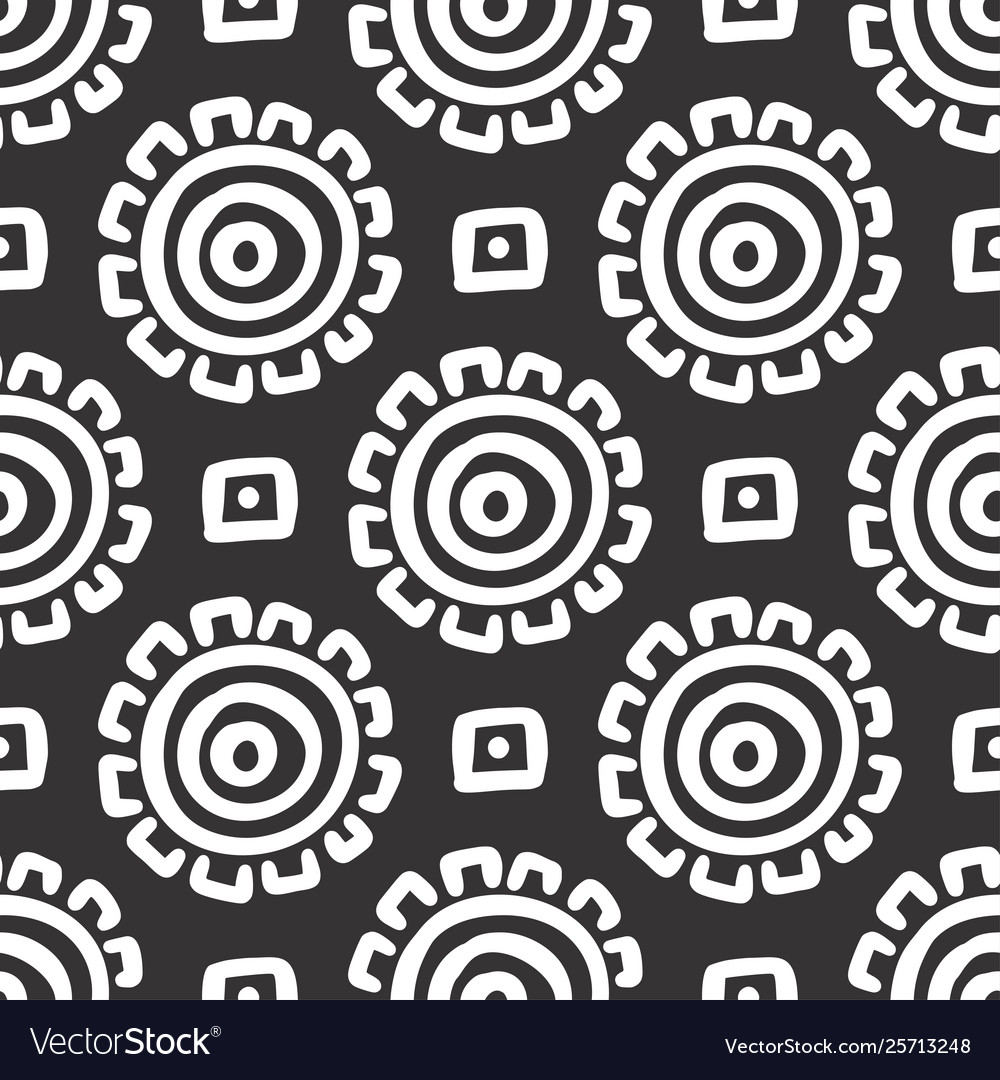 Seamless aztec pattern Royalty Free Vector Image