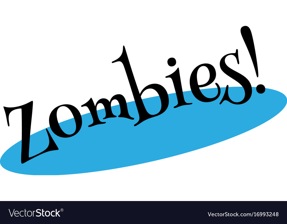 Zombies rubber stamp Royalty Free Vector Image