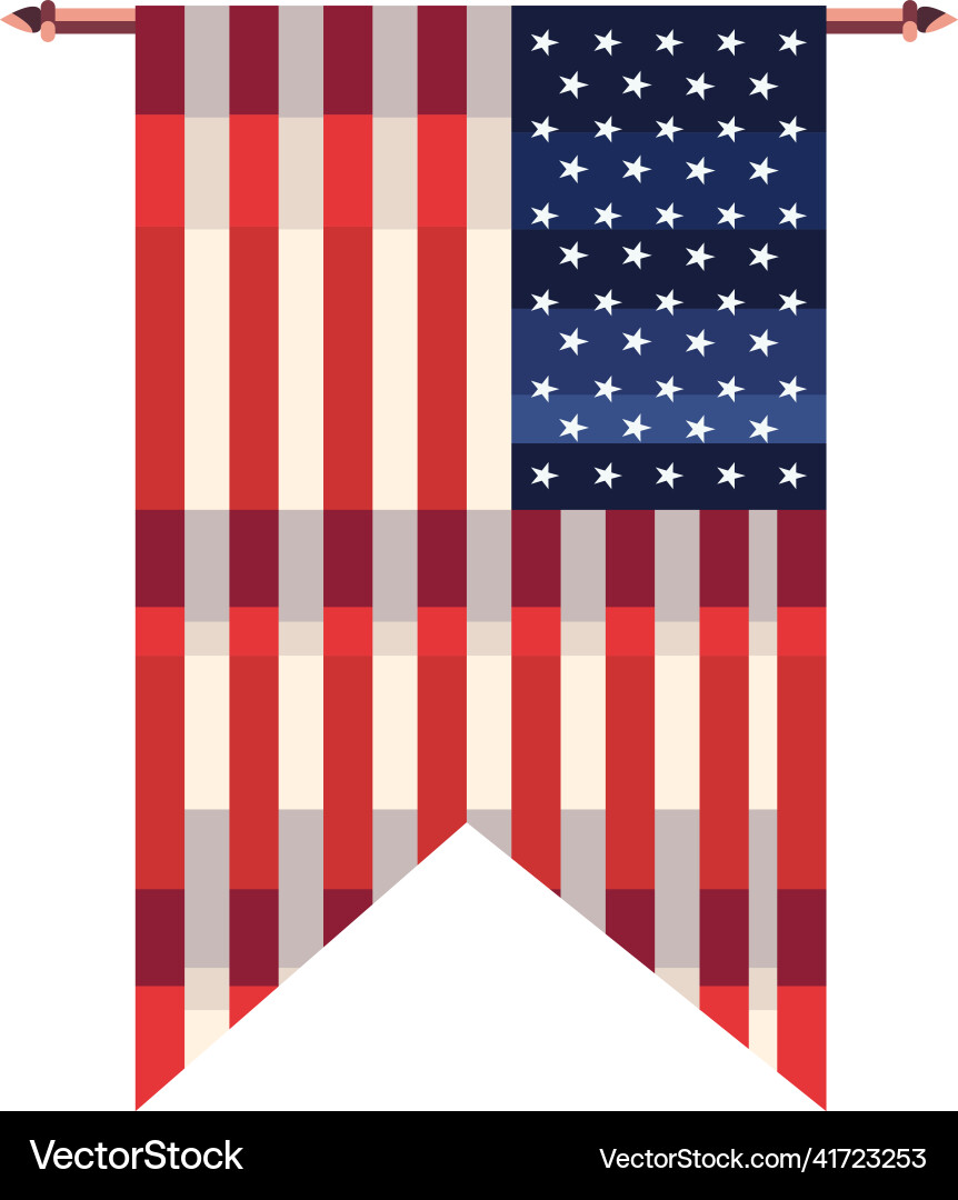 Design of american flag Royalty Free Vector Image