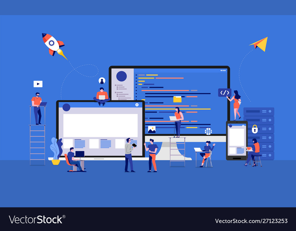 Developer programmer Royalty Free Vector Image