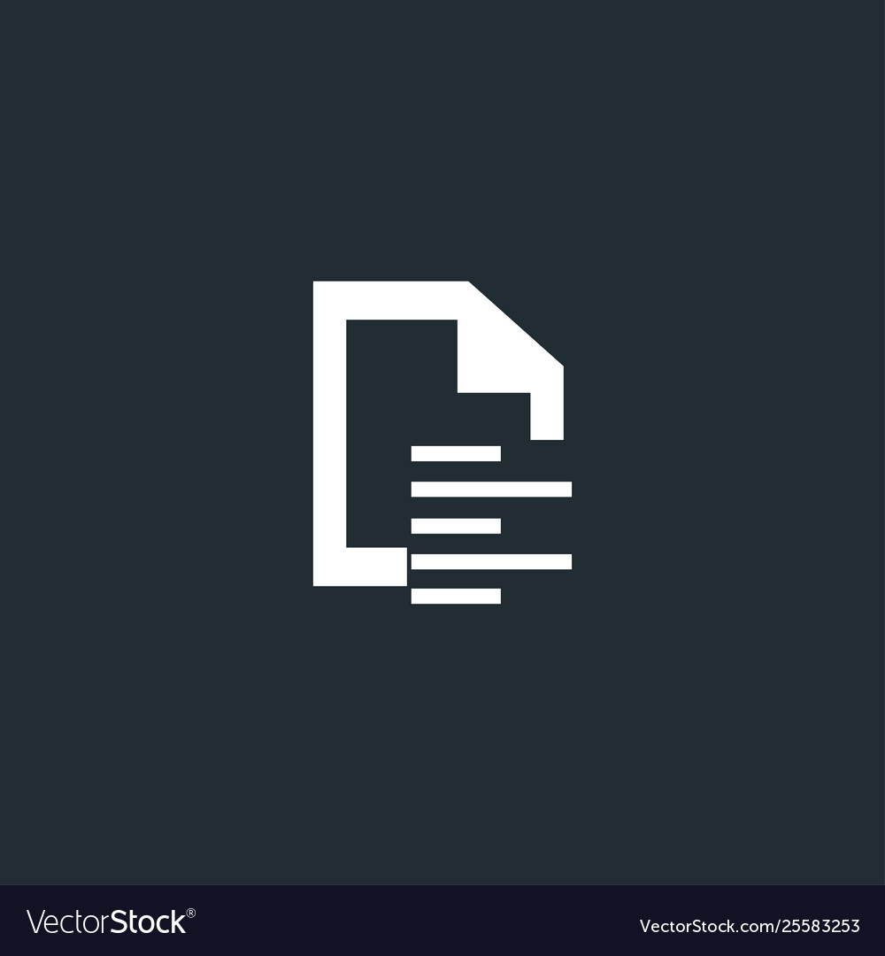 Document text alignment left side align icon Vector Image
