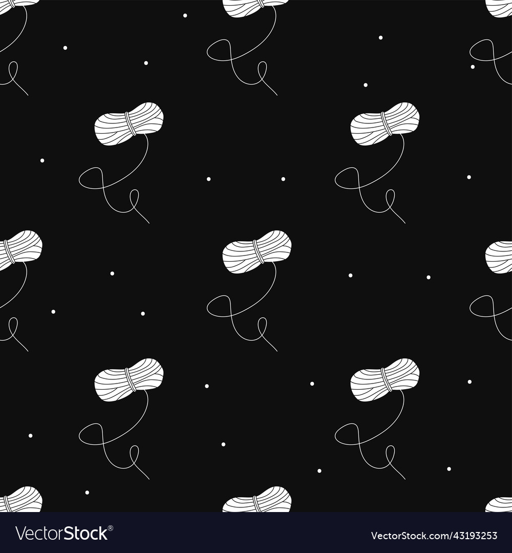 Flat hand drawn seamless pattern Royalty Free Vector Image