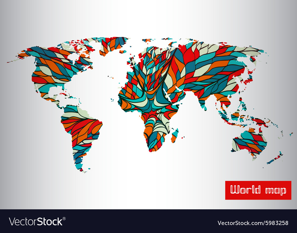 Abstract map pattern background Royalty Free Vector Image
