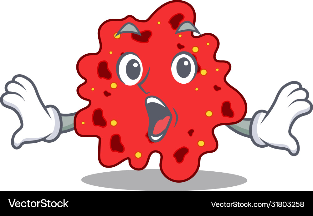 Cartoon design style streptococcus pneumoniae Vector Image