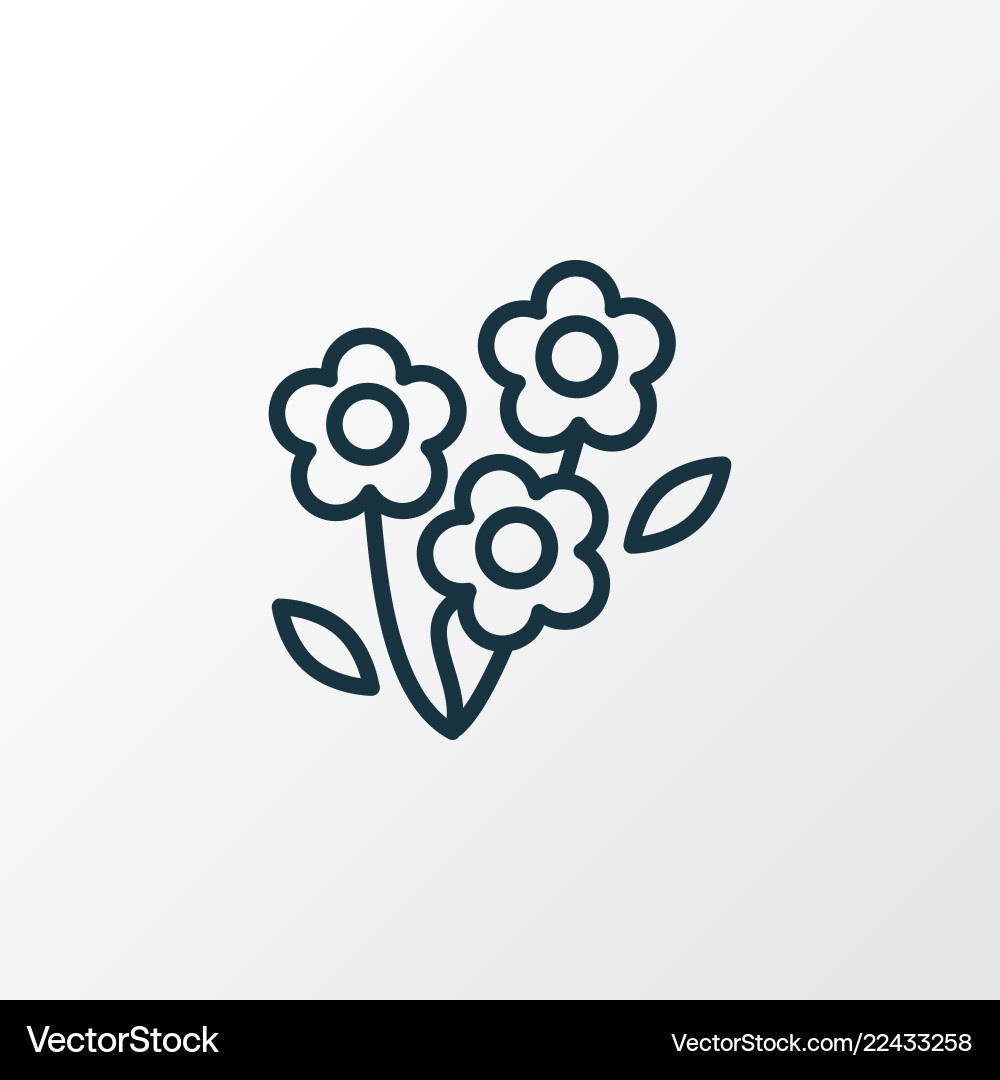 Daisy icon line symbol premium quality isolated Vector Image