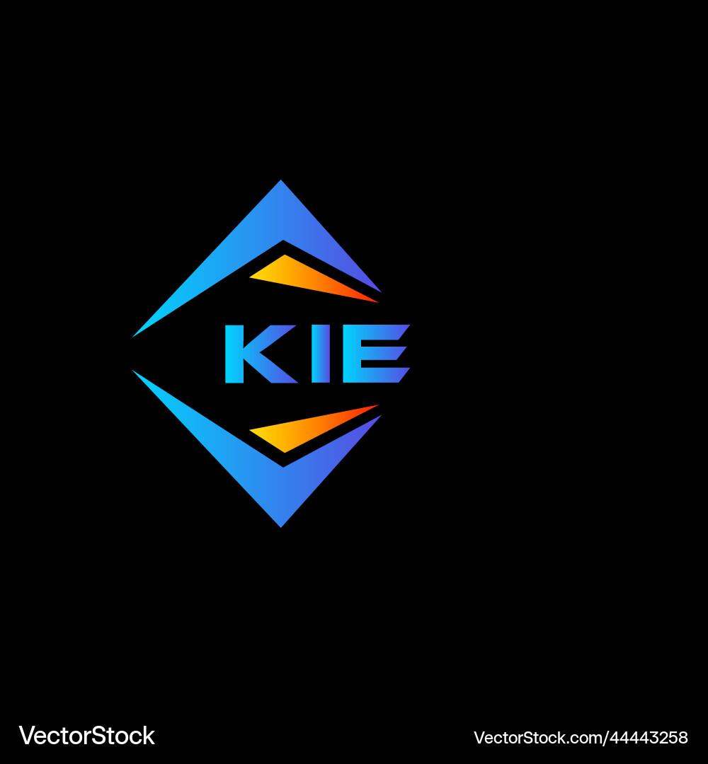 Kie abstract technology logo design on black Vector Image