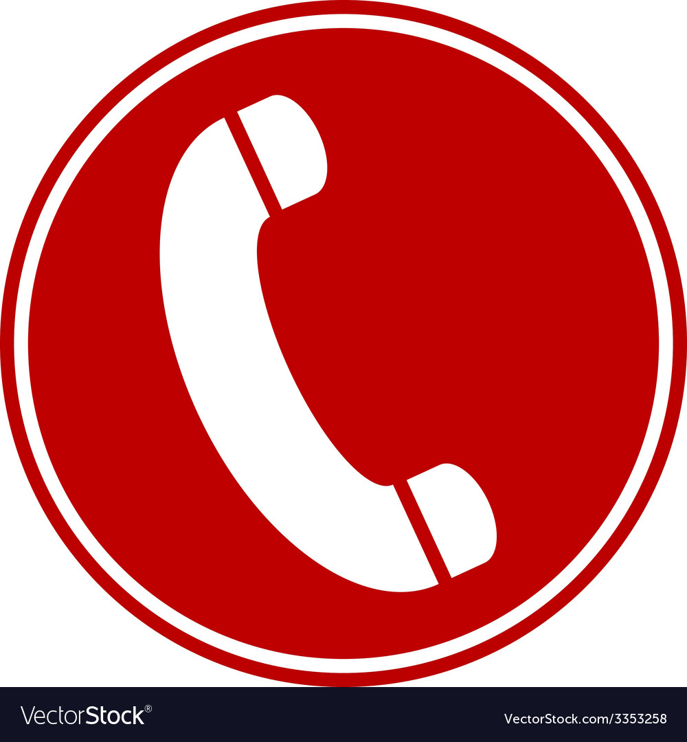 Phone button Royalty Free Vector Image - VectorStock